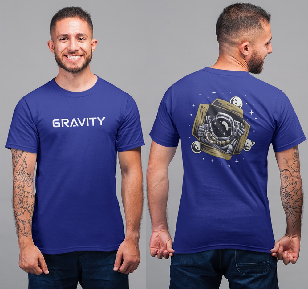 Zero Gravity T Shirt - Buy Custom Printed Graphics T Shirt Online for Men – Punjabi Adda