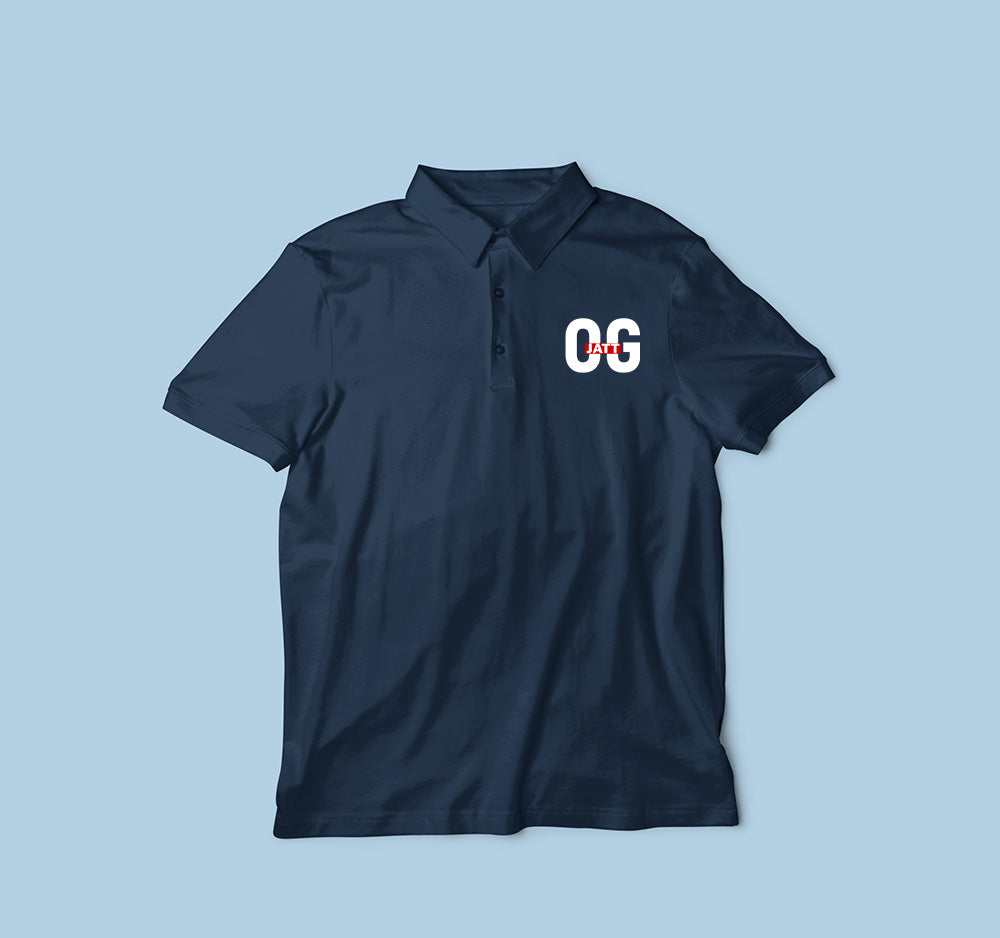 Buy Custom Printed Original Gangster Og Jatt Collar Polo T Shirt For