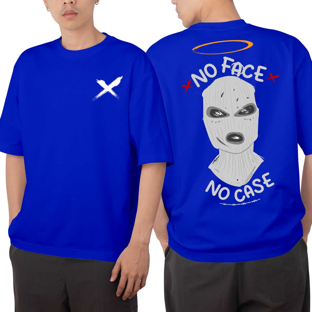 Buy No Face No Case Gangster Oversized T Shirt Online For Men India ...
