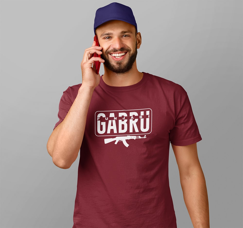 Punjabi Gabru T Shirt - Buy Printed Punjabi T Shirts For Men India ...
