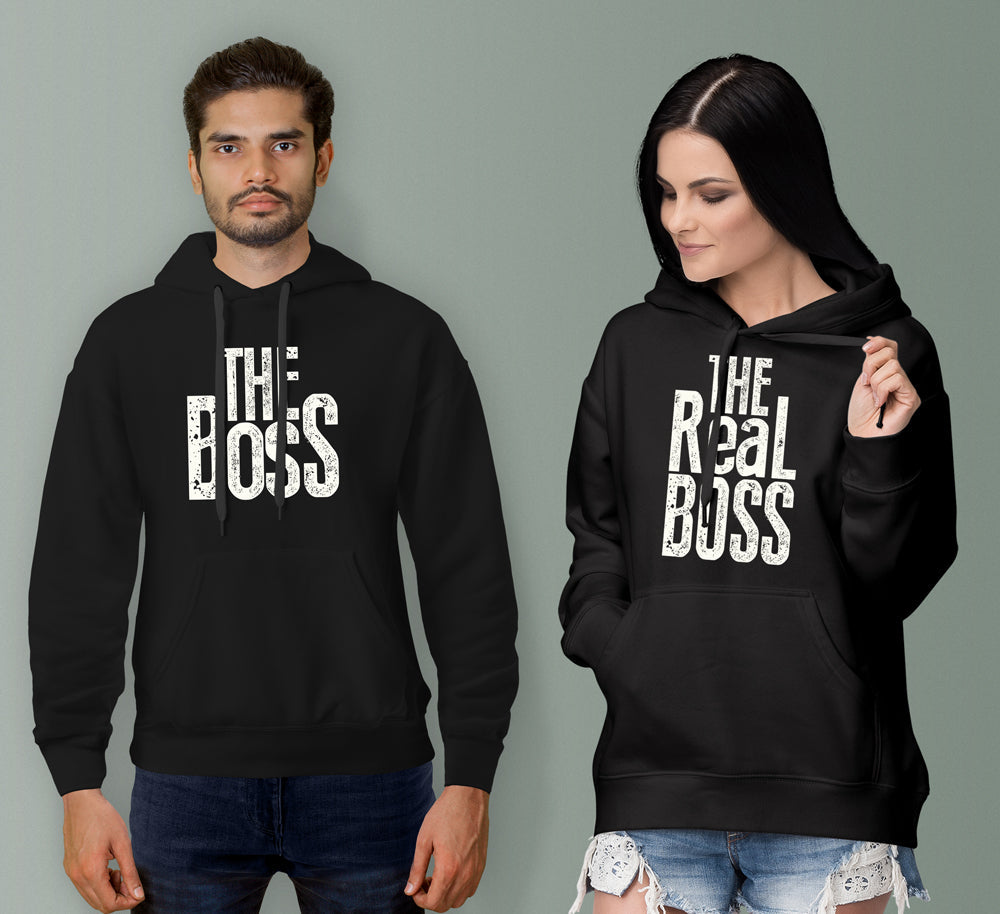 Buy Matching The Boss & The Real Boss Couple Hoodies Online In India ...