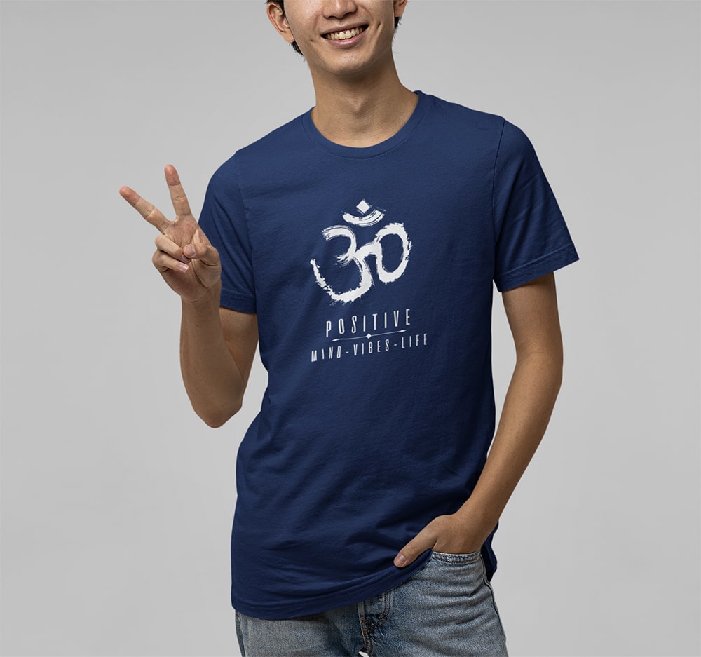 Buy OM T Shirt - Positive Vibes Hindu Religious Men Tshirt India ...
