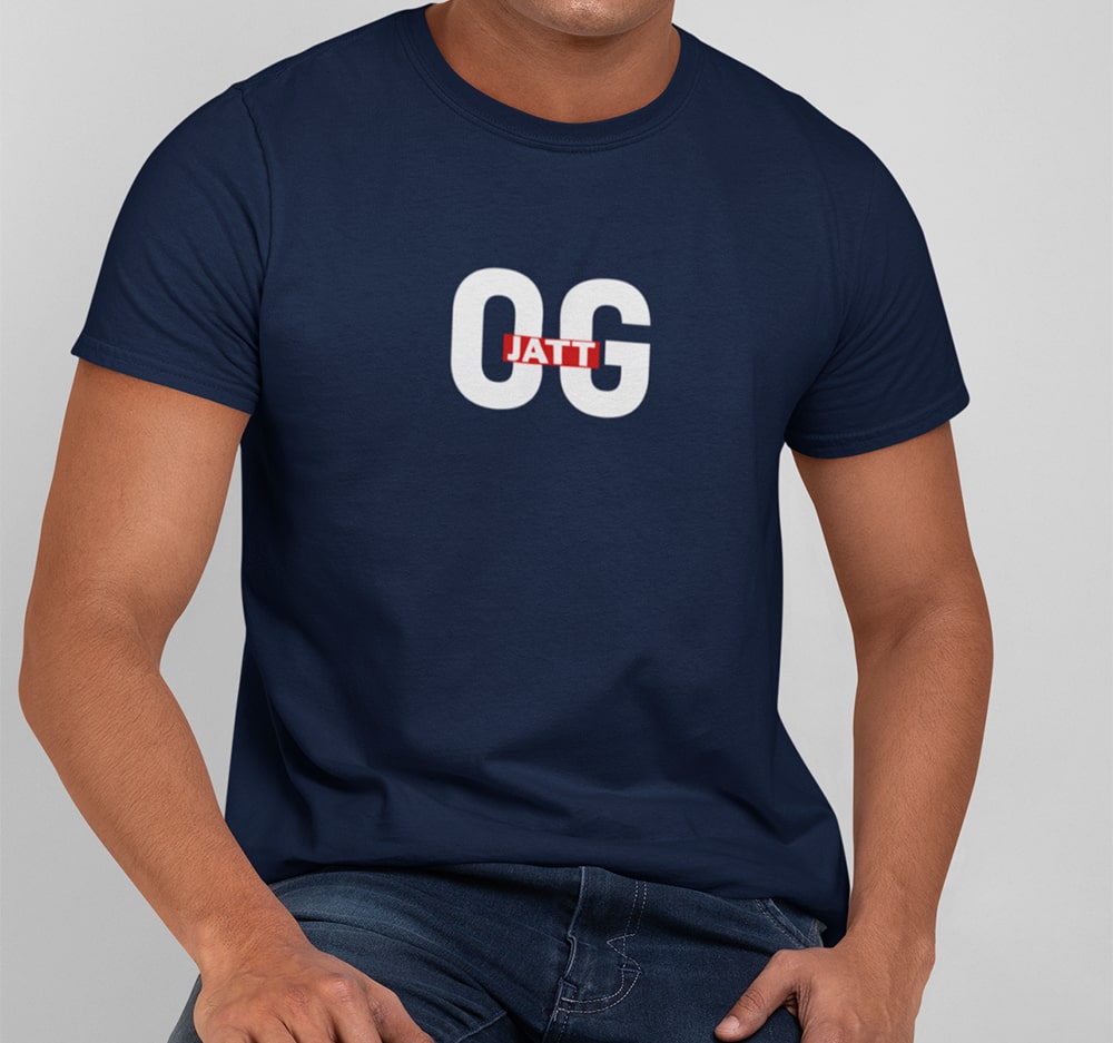 Original Gangster ( OG ) Jatt T Shirt - Buy Printed T Shirts for Men ...
