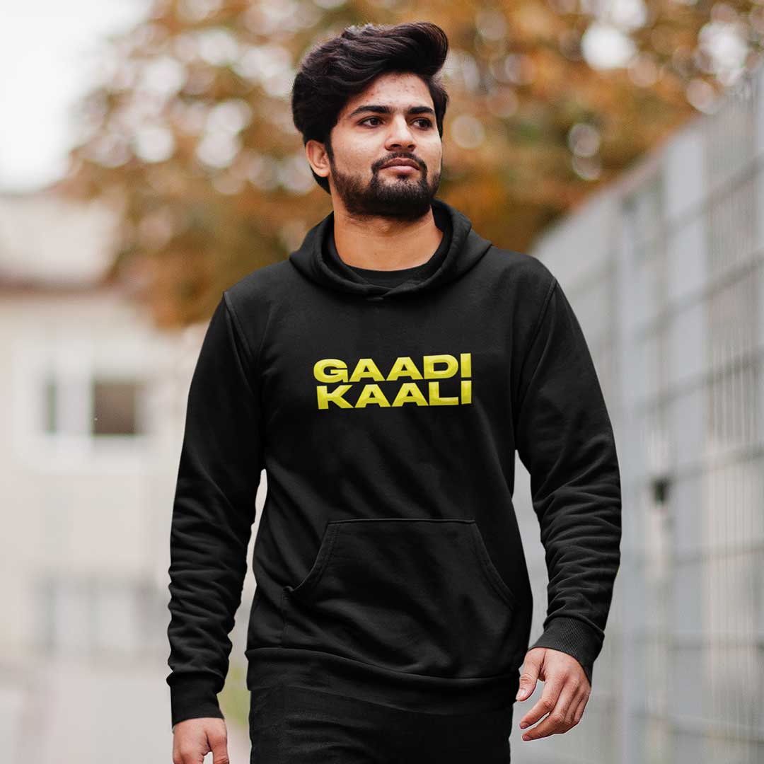 Gaadi Kaali Hoodie - Buy Printed Hoodie For Men – Punjabi Adda