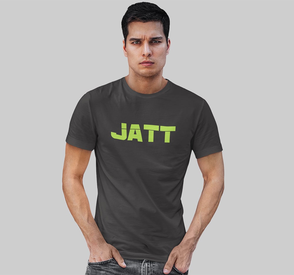 Jatt T Shirt - Buy Stylish Custom Slogan Printed Men Tshirts Online ...