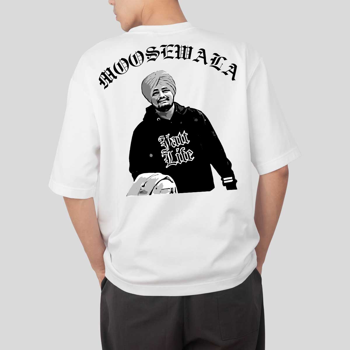 Buy Sidhu Moose wala Oversized T Shirt Online For Men India – Punjabi Adda